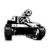 Tank - 8" Vinyl Sticker - For Car Laptop I-Pad - Waterproof Decal ...