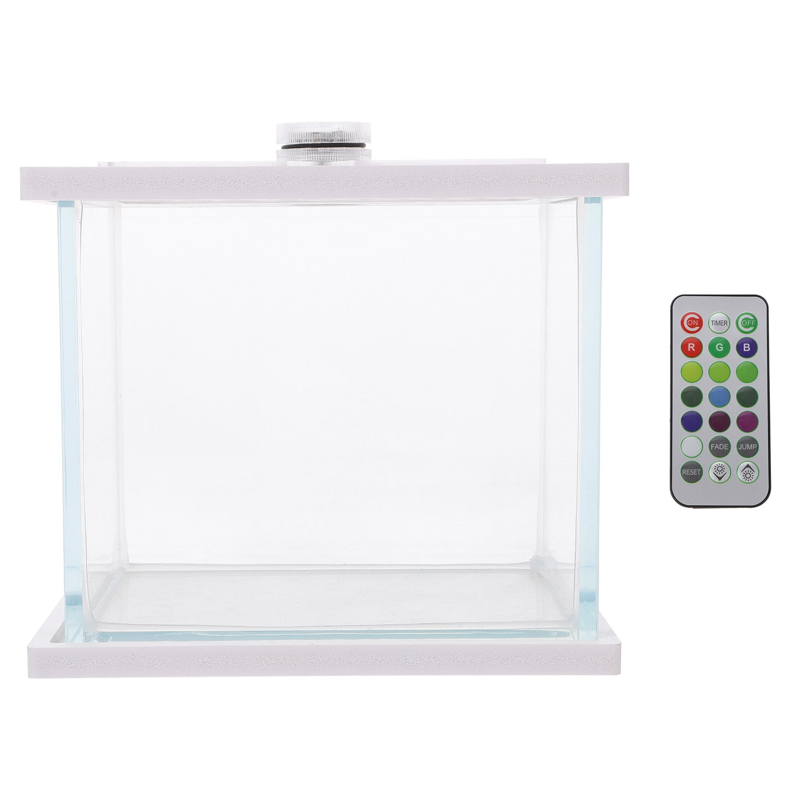Tank Aquarium Clear Container Desktop Kit Reef Accessory ...