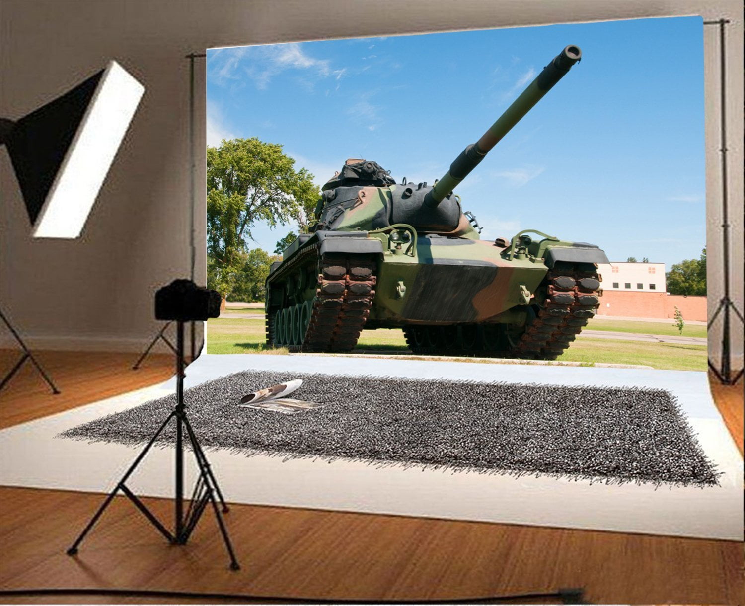 Tank Backdrop 7x5ft Photography Background Military War Battle Troops ...