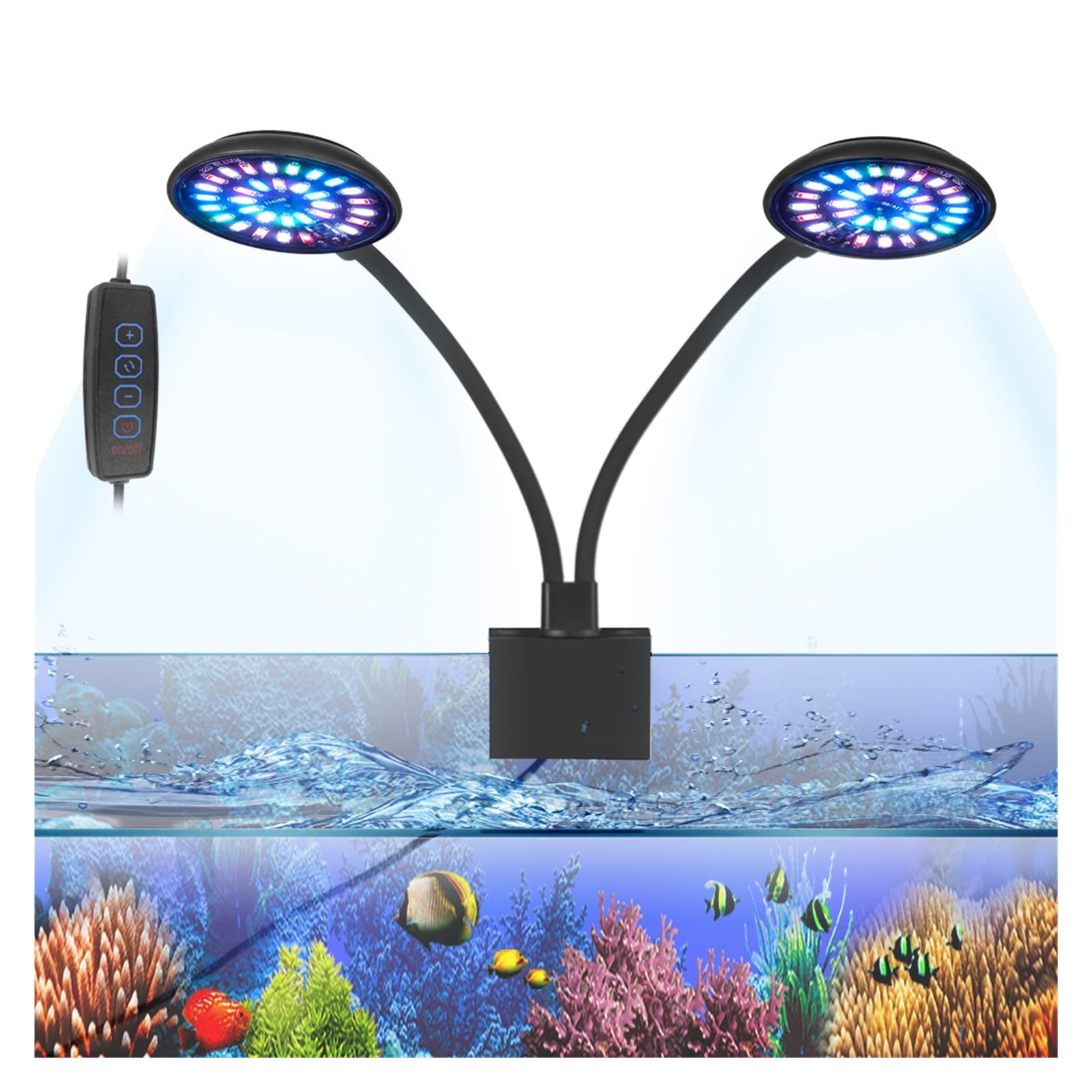 Tank Clip Lamp Decorate Led Full Spectrum Control Lamp Algae Lamp ...
