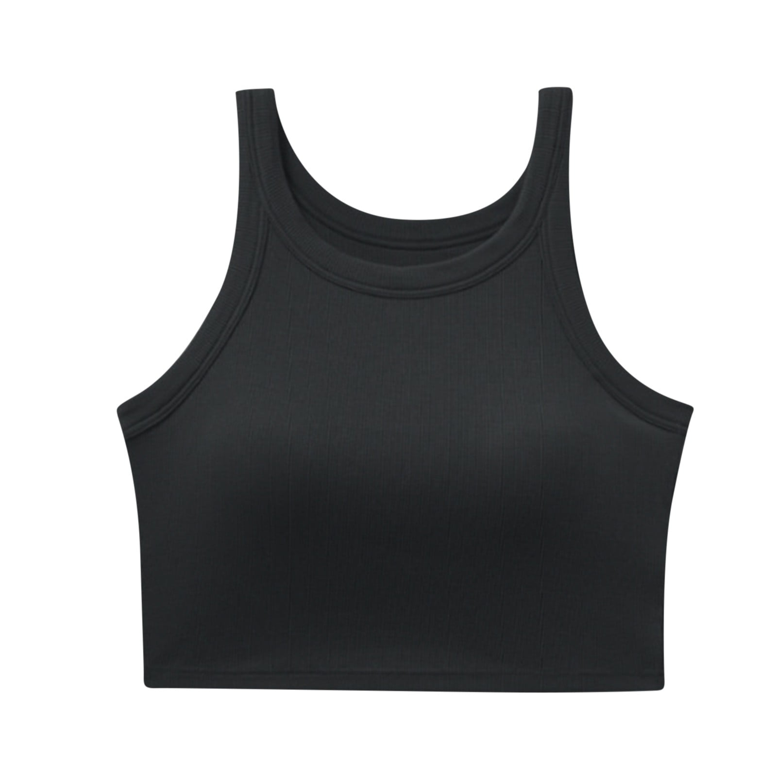 Tank Crop Top for Women Strap Short Camisole Athletic Sportwear Slim ...