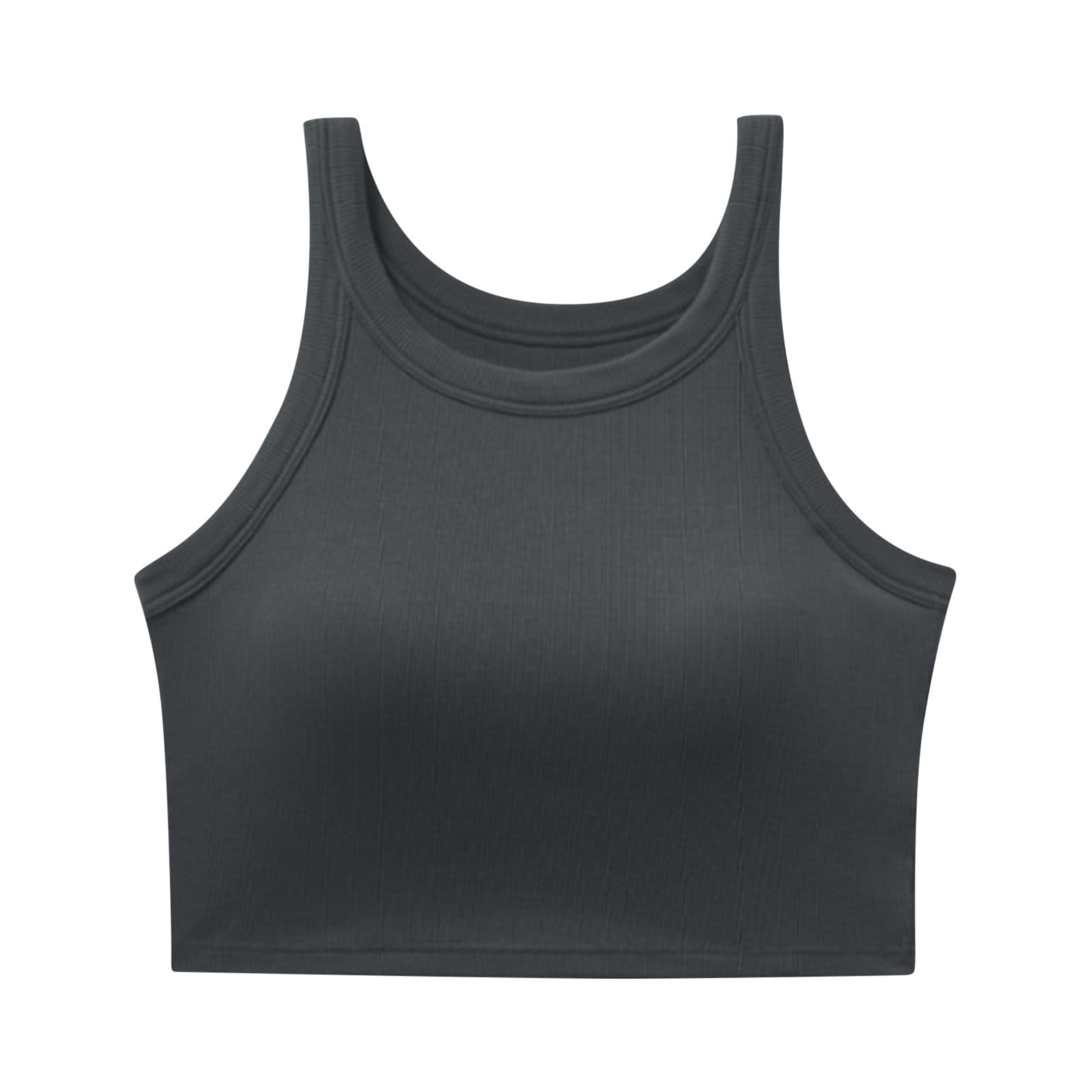Tank Crop Top for Women Strap Short Camisole Athletic Sportwear Slim ...