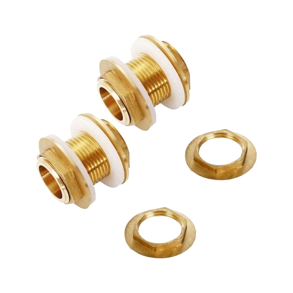 Tank Feedthrough with Silicone Seal Brass Bulkhead Fitting Connection 2 ...