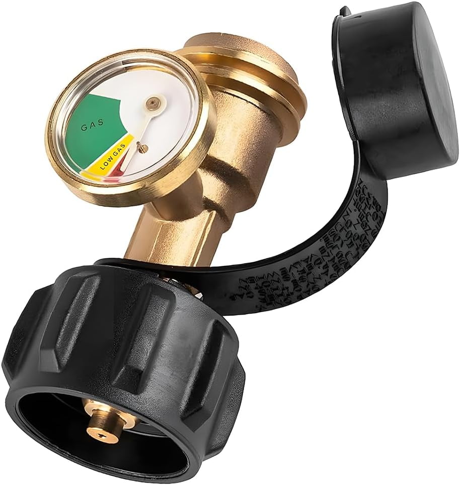 Tank Gauge Level , 3 Color Coded Brass Gas Meter Leak Detector for 5 ...
