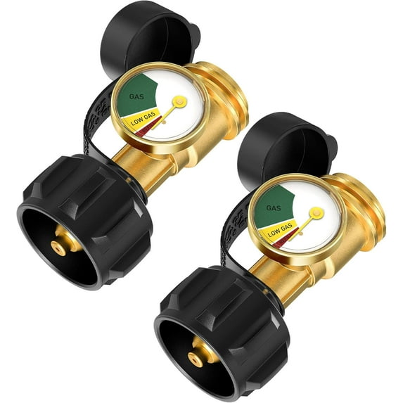 Tank Gauge, Tank Gauge Level for 5-40lb Tank, Gauge with Leak Detector ...