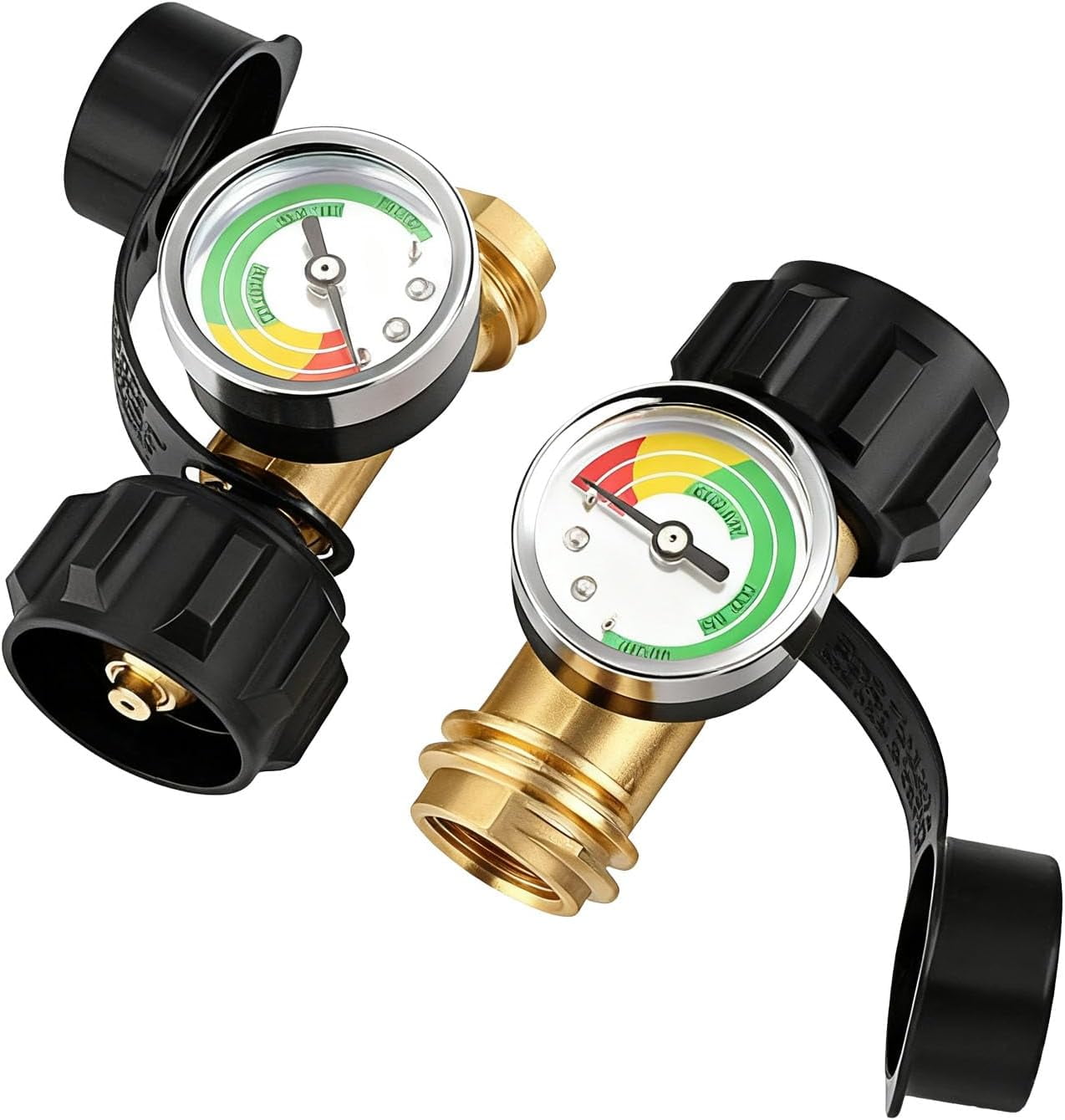 Tank Gauge with Meter & Level for 5-40 LB Cylinders | Fits Grill ...