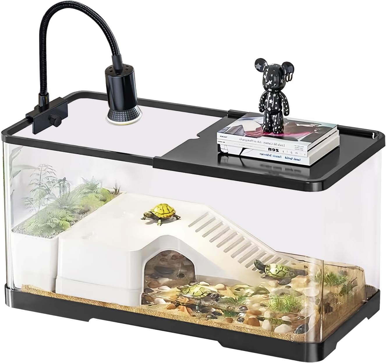 (Tank + Light + Filter + Filter Balls) Turtle Tank Kit, Turtle Tank ...