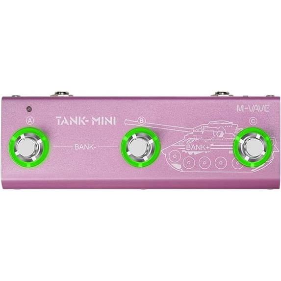 Tank Mini Portable Guitar Bass Multi-Effects Pedal with 21 Editable ...