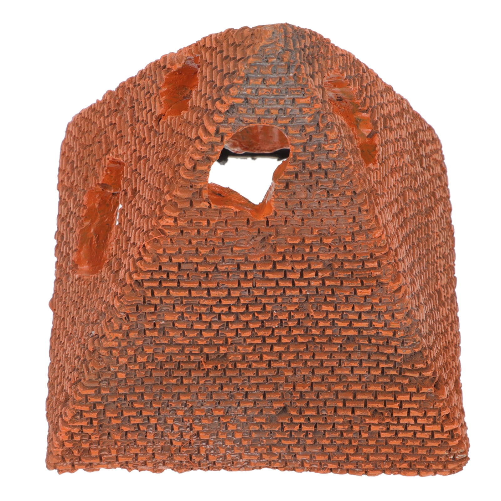 Brown Resin Pyramid Sculpture for Fish Tank Decor Durable and Sturdy ...