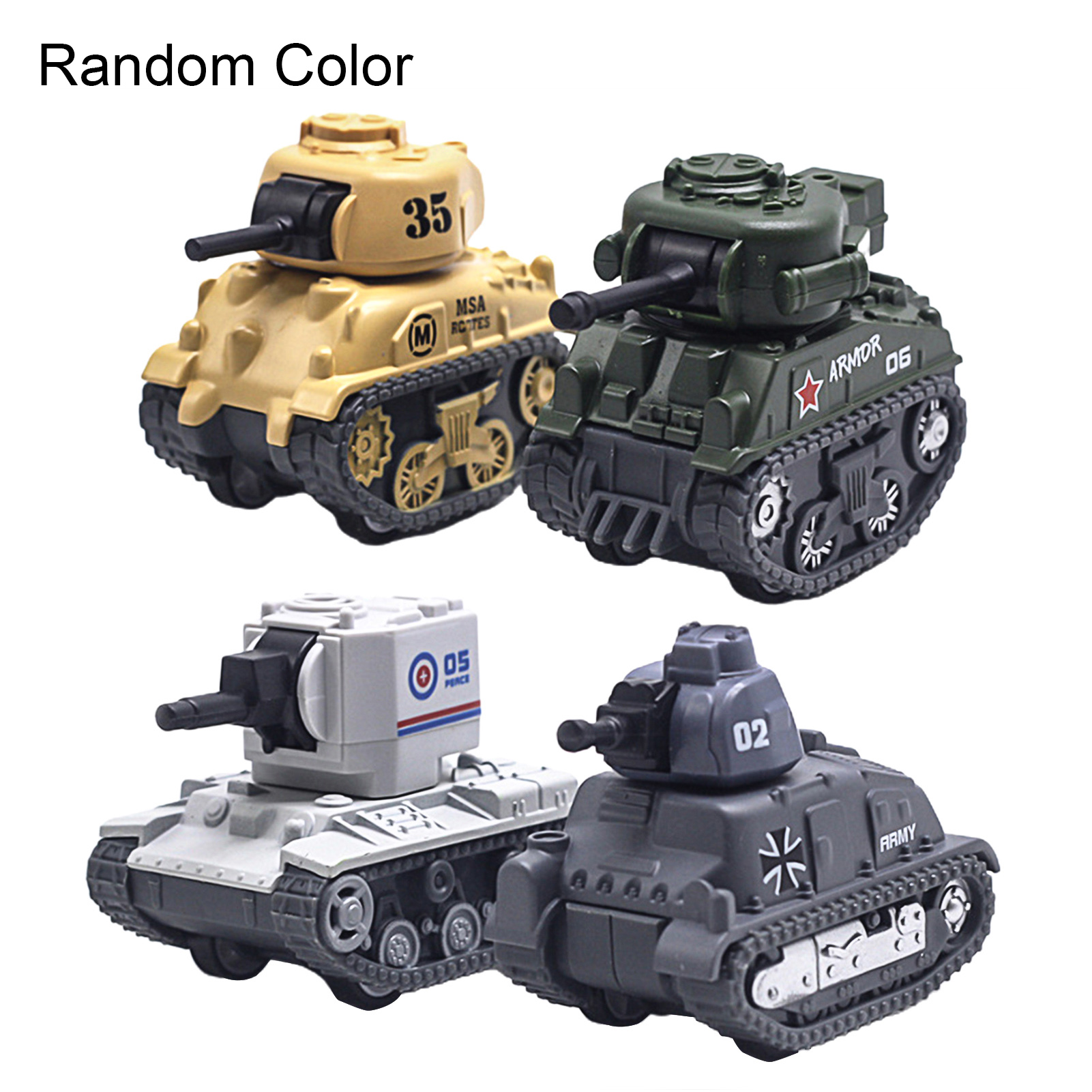 Tank Model Pint-sized Pull Back 1: 64 Kids Educational Toy for Living ...