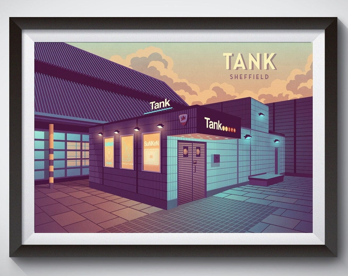 Tank Nightclub Poster, Sheffield, Yorkshire, House Music, Techno, Rave ...