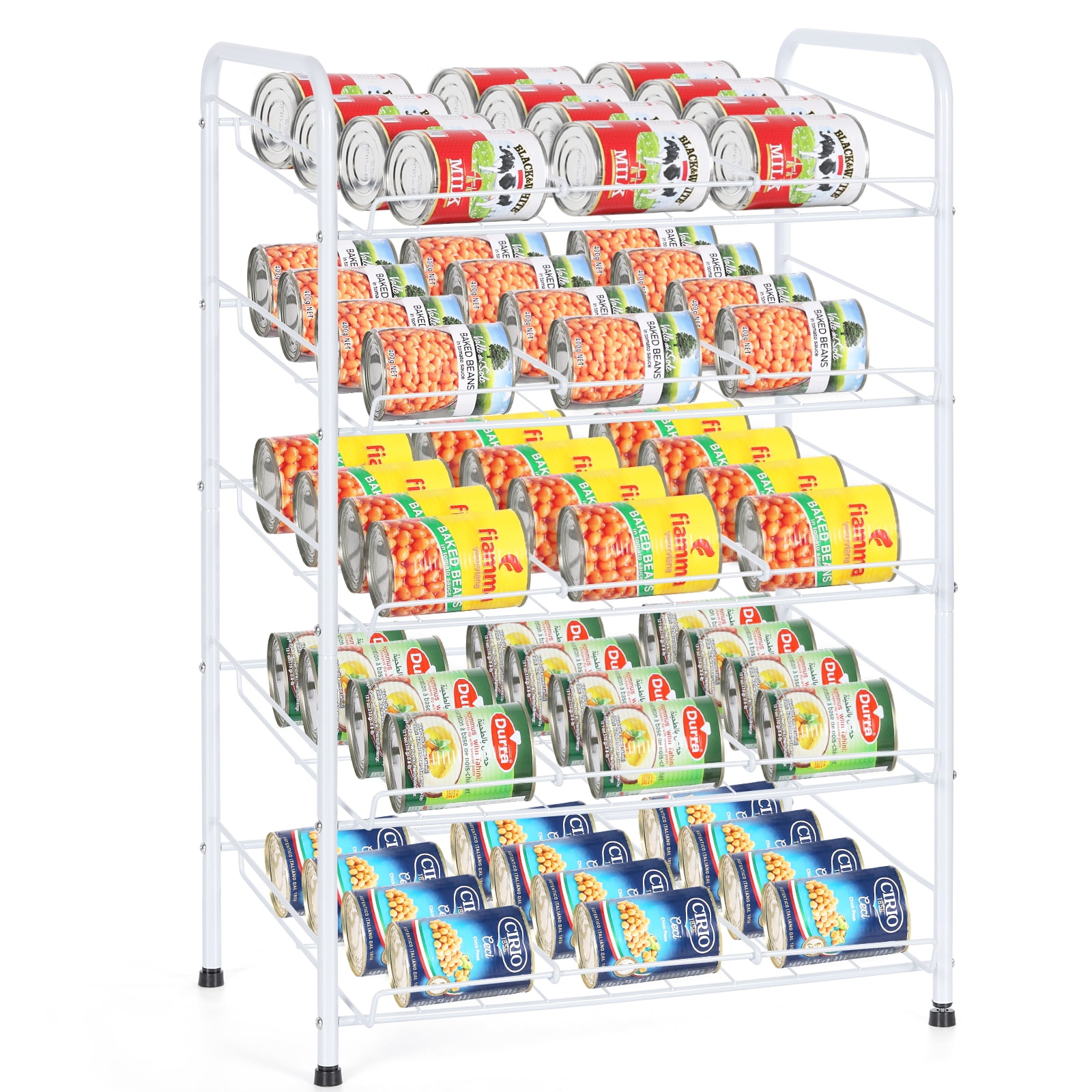 Tank Rack Organizer, 5-Tier Tank Storage Dispenser for up to 60 cans ...