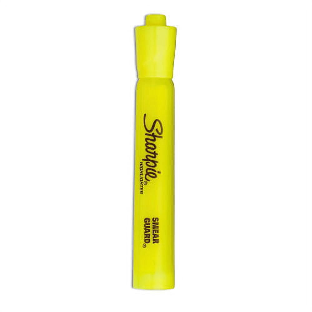 Tank Style Highlighters, Fluorescent Yellow Ink, Chisel Tip, Yellow ...