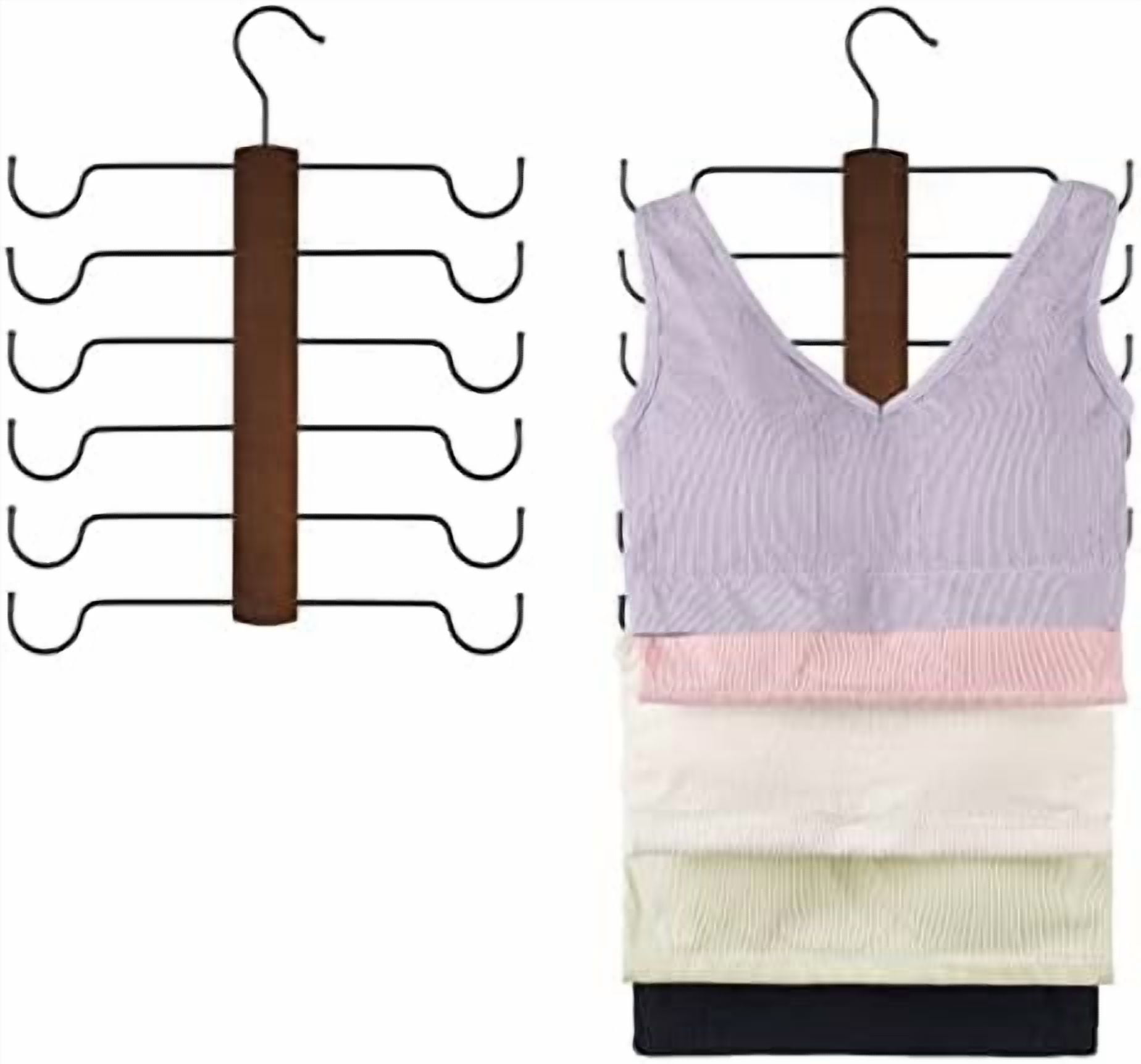 Tank Top Hanger Set of 2 Bra Hangers for Closet Organizer Space Saving ...