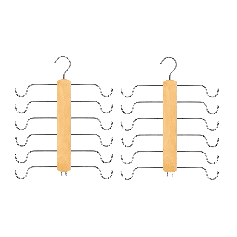 Tank Top Hangers, 360° Swivel Wooden Bra Organizer Space Saving ...