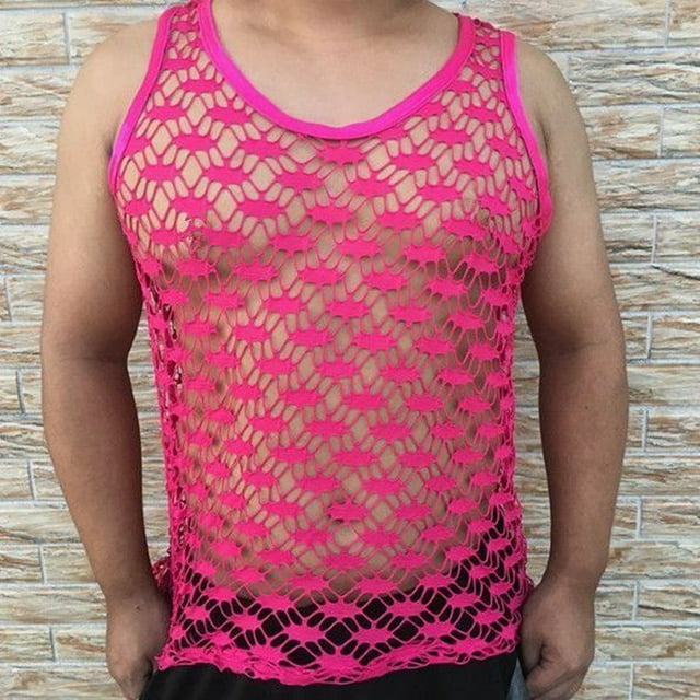 Tank Top Men Tank Top Mens Mens Vest Elastic Plus Size Vest Mens Casual Hollow Sexy Vest