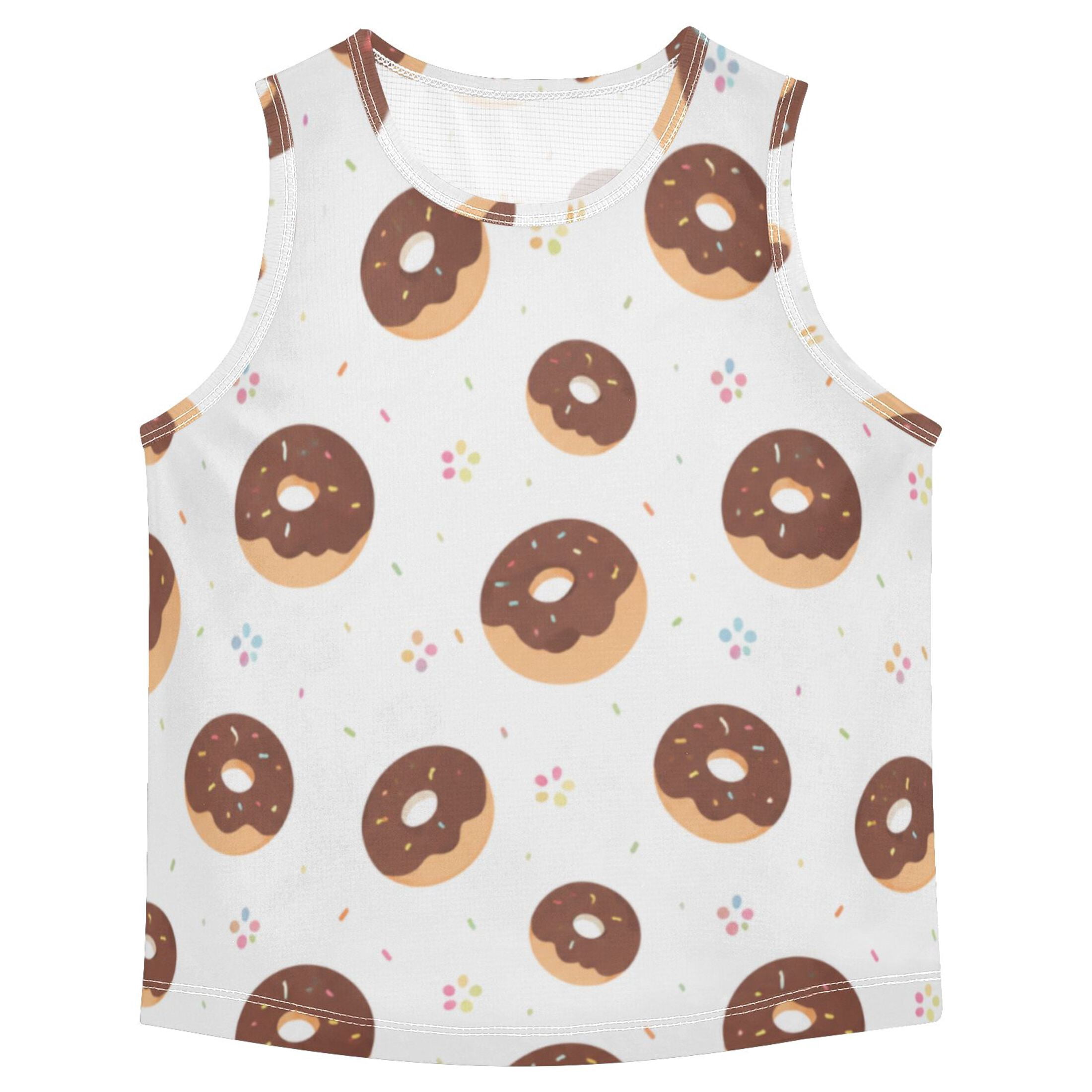 Tank Top Shirts Donut Pattern Sweet Dessert Quick-Dry Athletic for ...