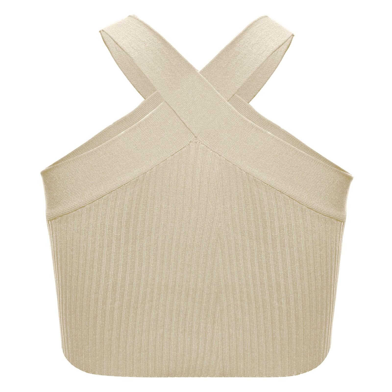 Tank Top Solid Color Low Cut Sleeveless Navel Less One Shoulder ...