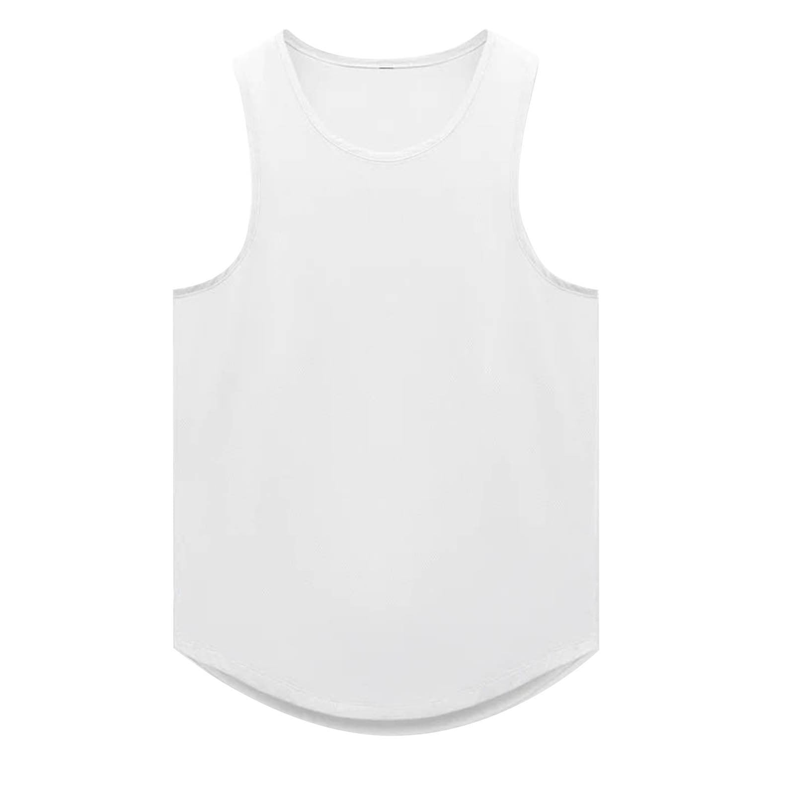 Tank Tops Men,Men's Solid Color Sports Fitness Training Basketball Vest ...