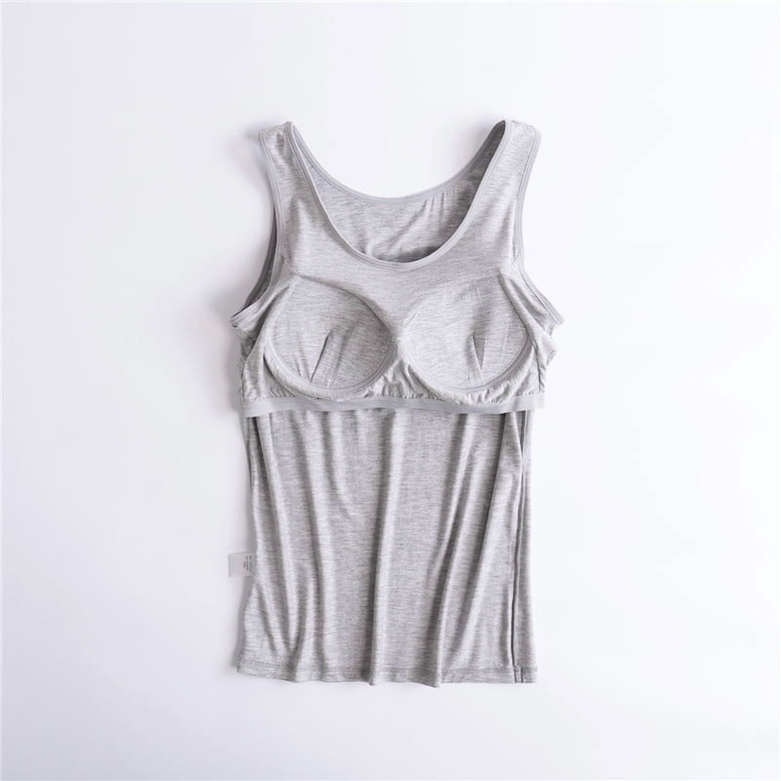 Tank Tops for Women with Built in Bra Yoga Sports Camisole With Chest ...