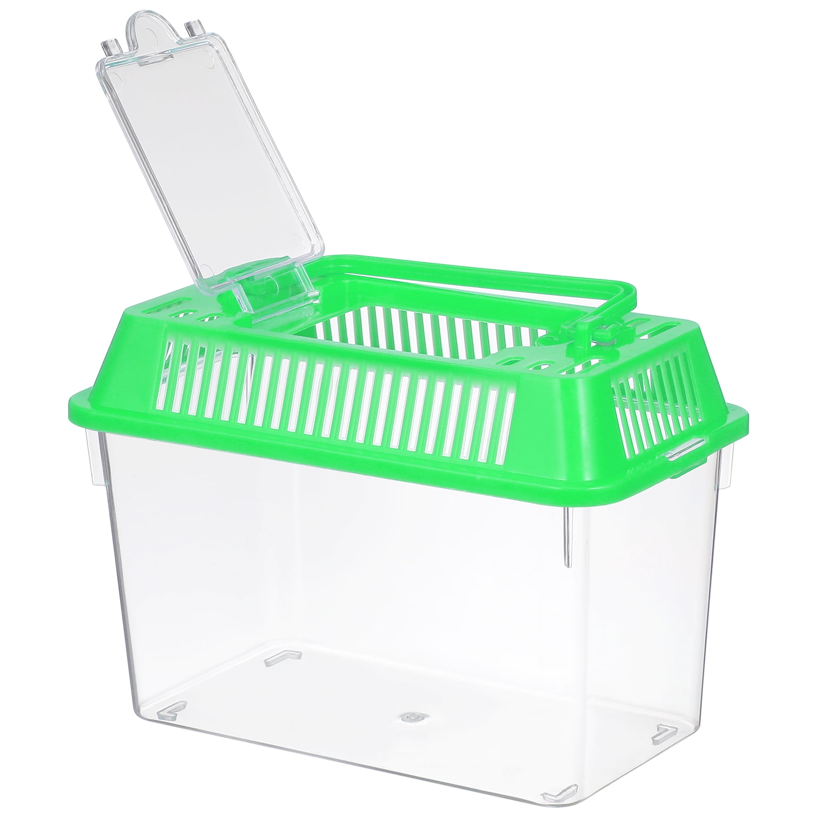 Tank with Lid: Portable Small Aquarium Tank with Handle for Turtle ...