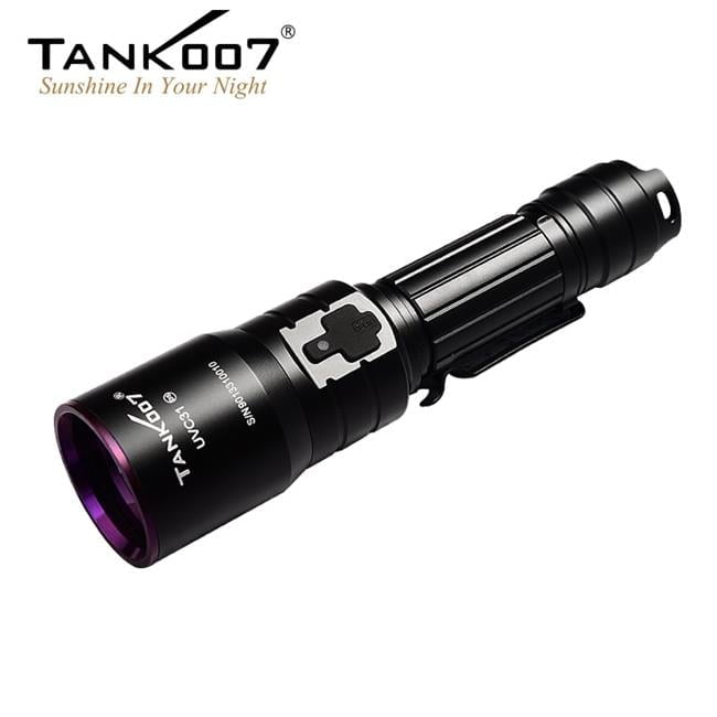 Tank007 High Power Ultraviolet LED Handheld Flashlight, USB Type-C ...