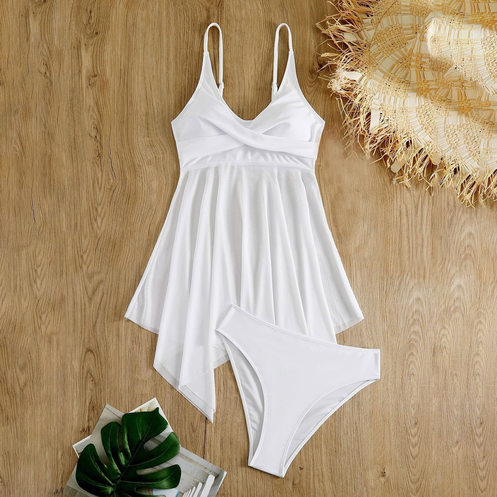 Tankini Set, Womens Adjustable Bikini Bra Shorts Bikini Sexy Swimsuit ...