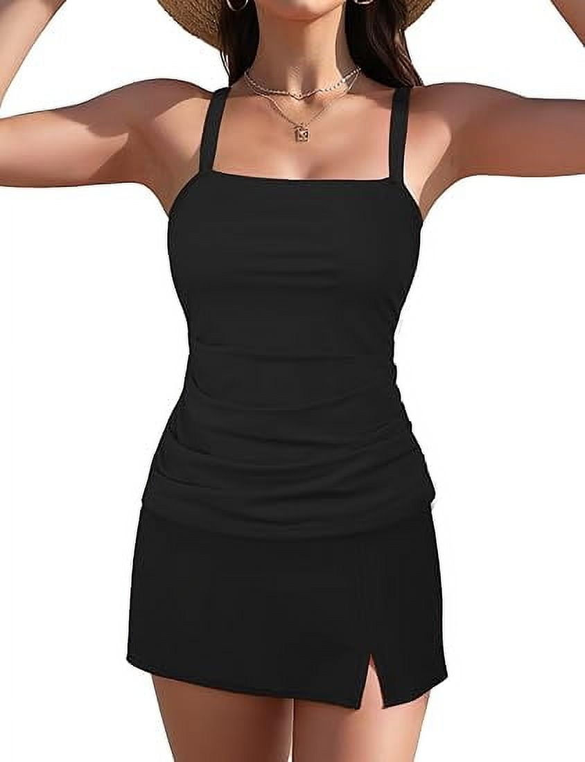Tankini Split Swimming Dress - Walmart.com