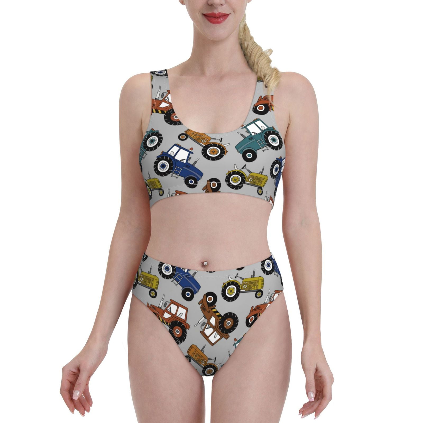 Tankini Swimsuits For Women 2024 Color Tractor Womens Tankini Bathing