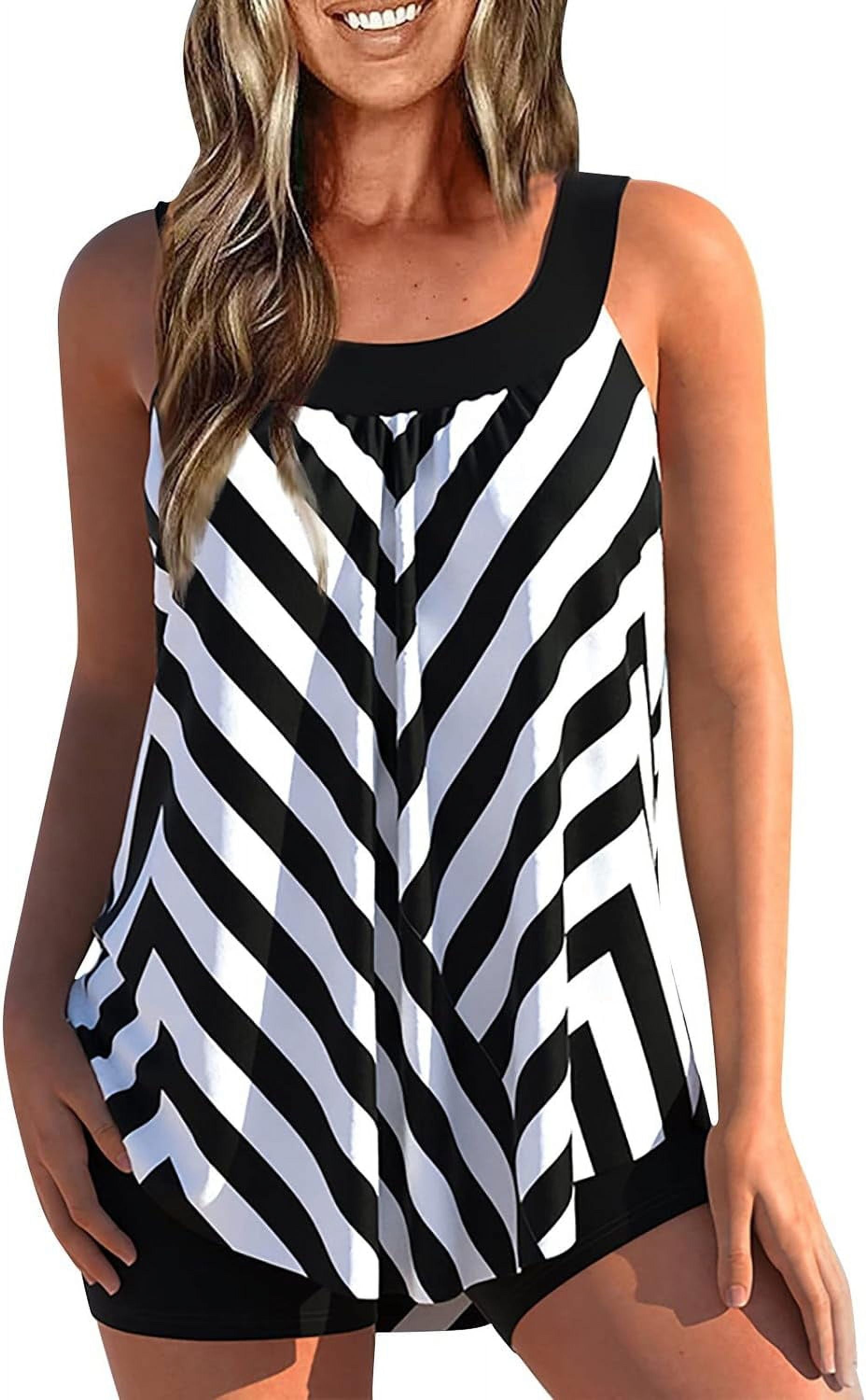 Tankini Swimsuits for Women,2024 Summer Two Piece Bathing Suits Trendy ...