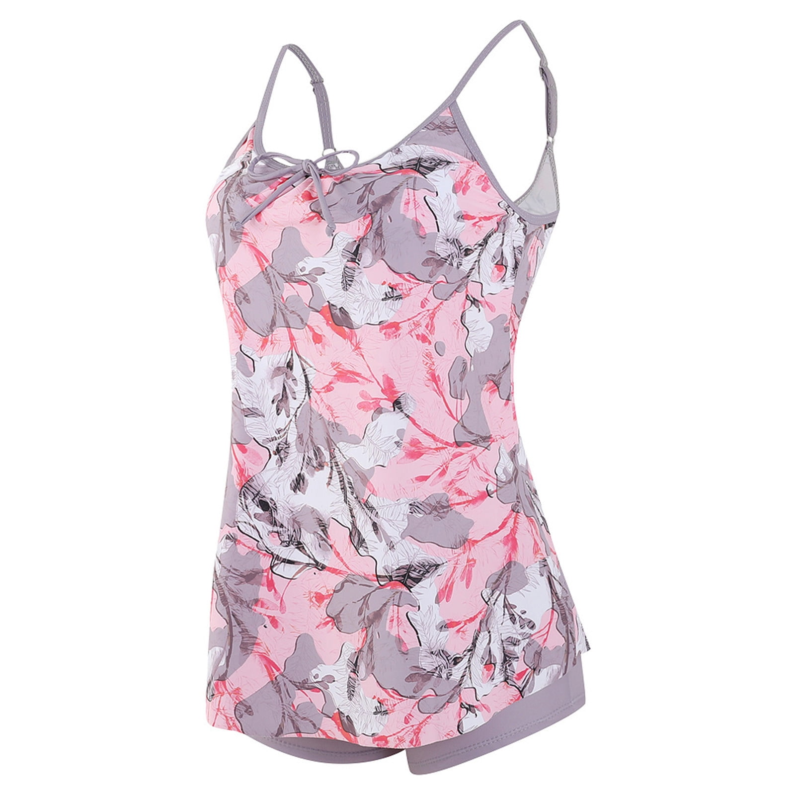 Tankini Swimsuits for Womens 2 Piece Summer Beach Floral Bathing Suit ...
