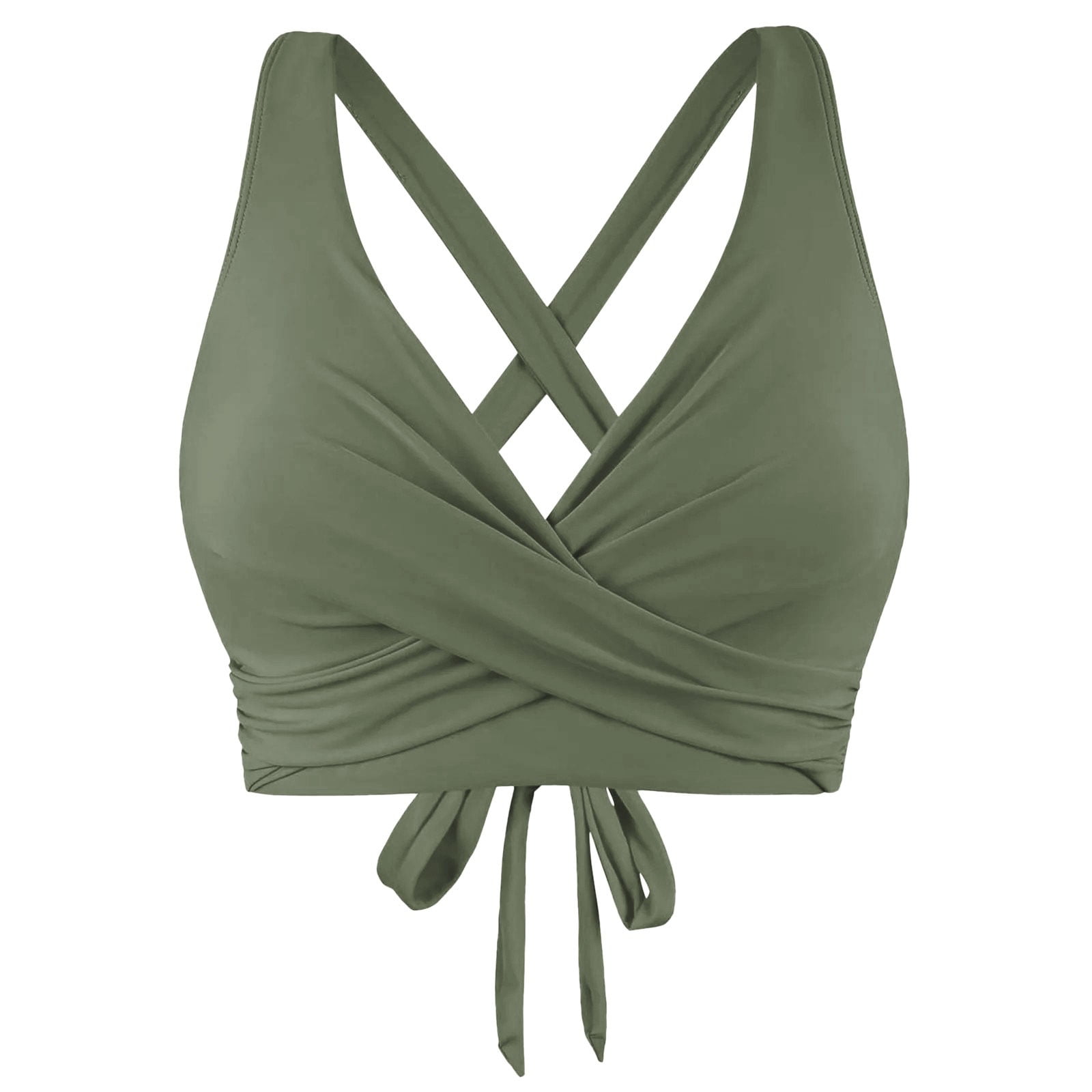 Tankini Tops for Women Swimwear Top Only Bathing Suit Cut Out Long ...