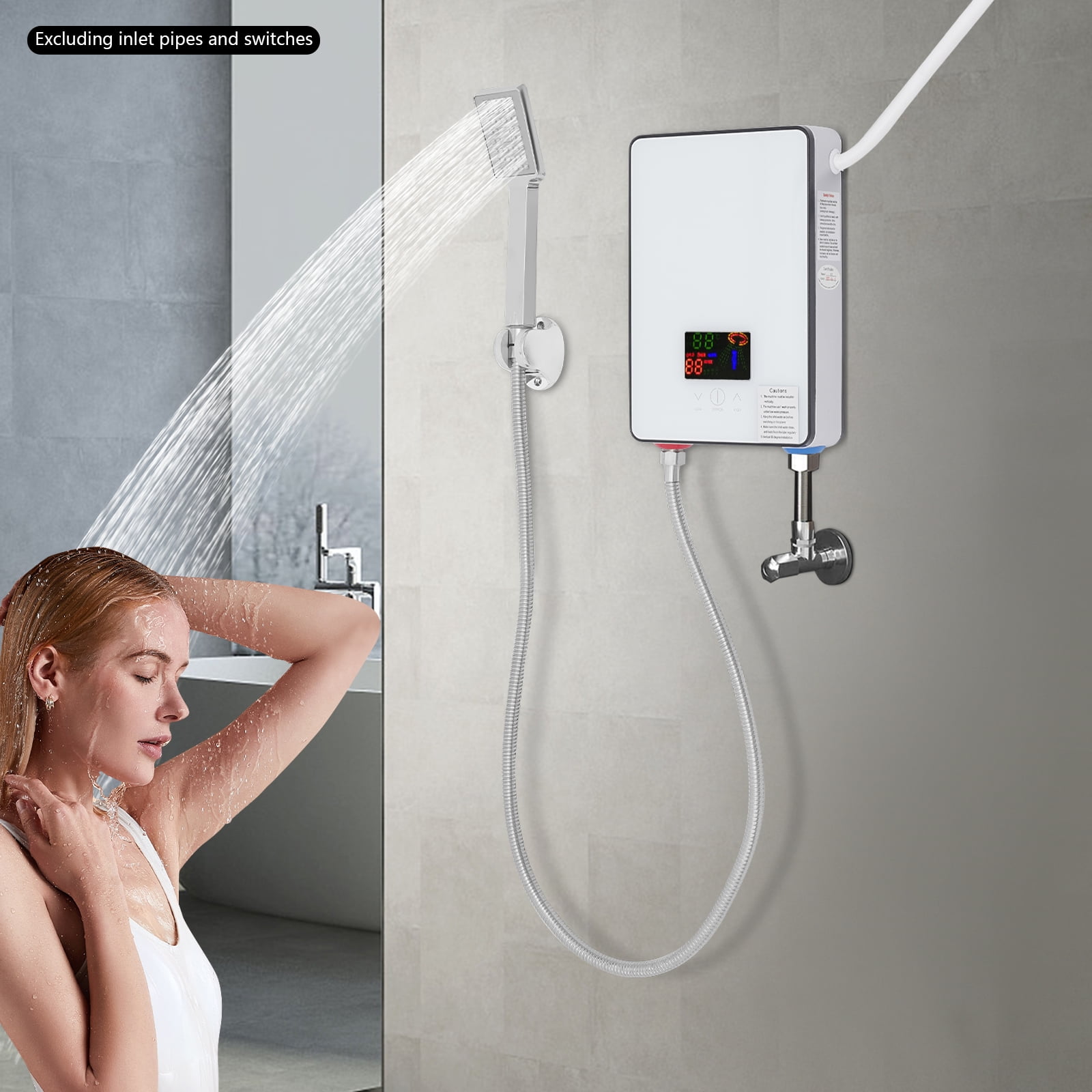 Under Sink Electric Water Heater 4500W Tankless Electric Water Heater ...