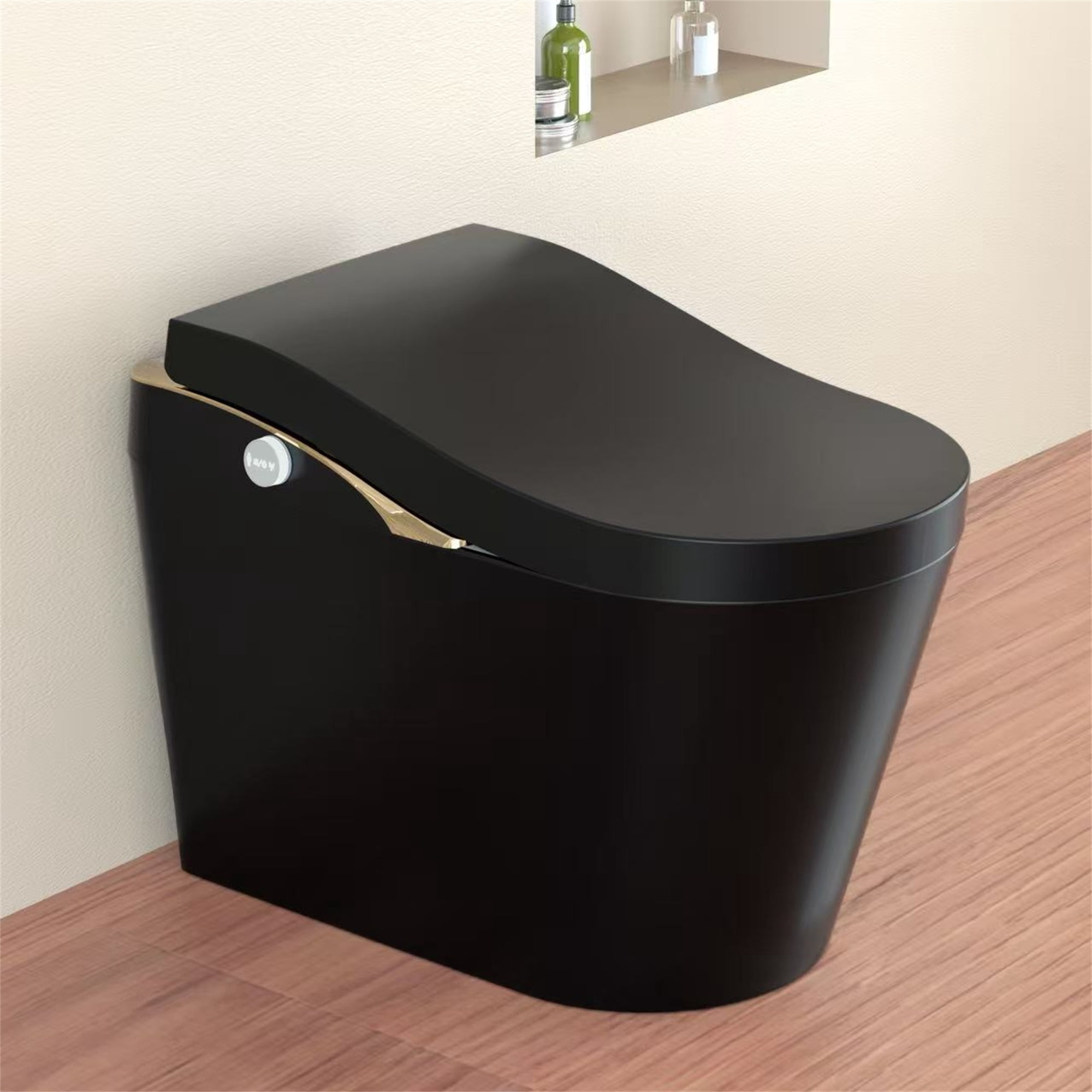 Tankless Modern Smart Toilet with Heated Seat,Warm Water and Dry,Auto ...
