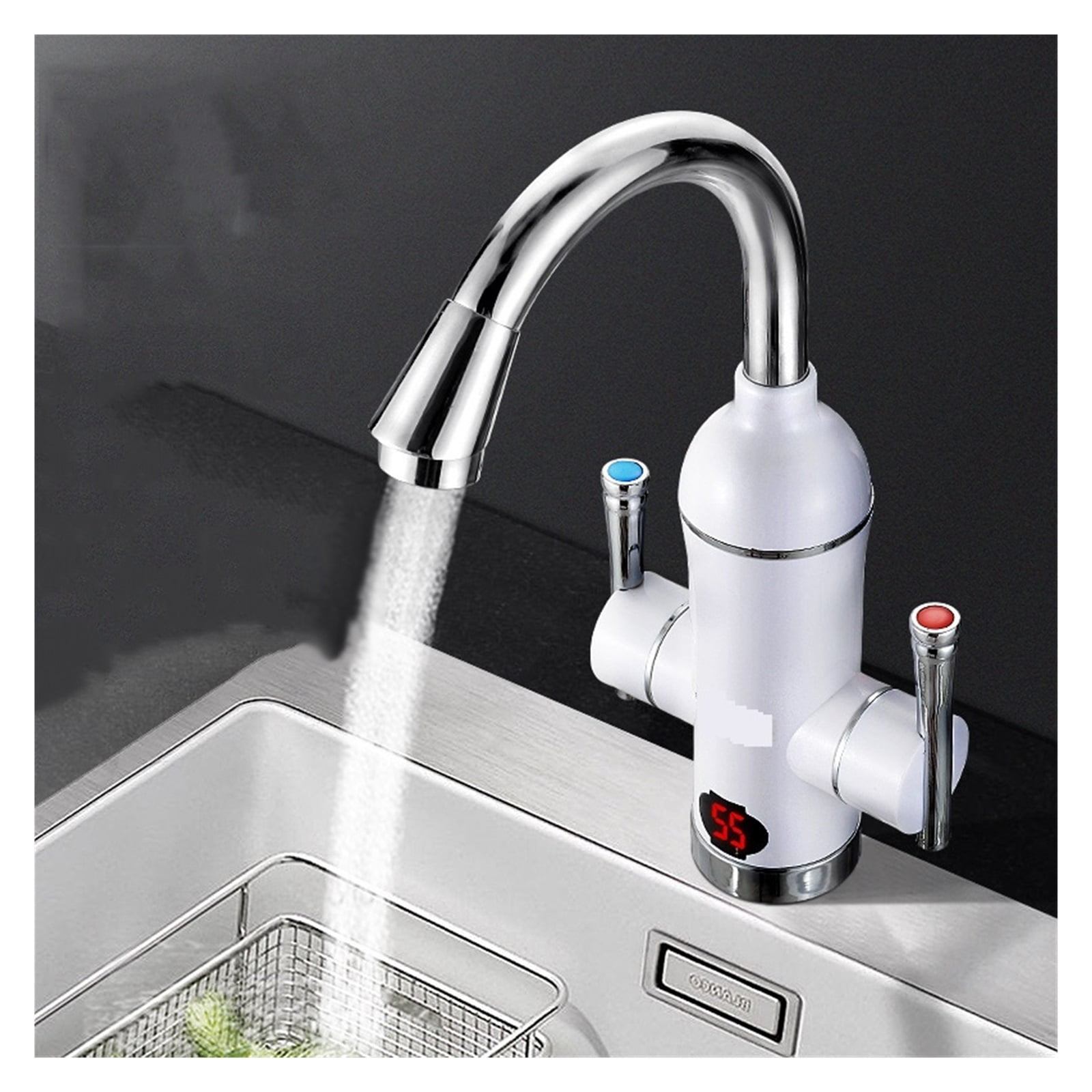 Tankless Water Heater Tap Electirc Instant Kitchen Faucet Element Flow ...