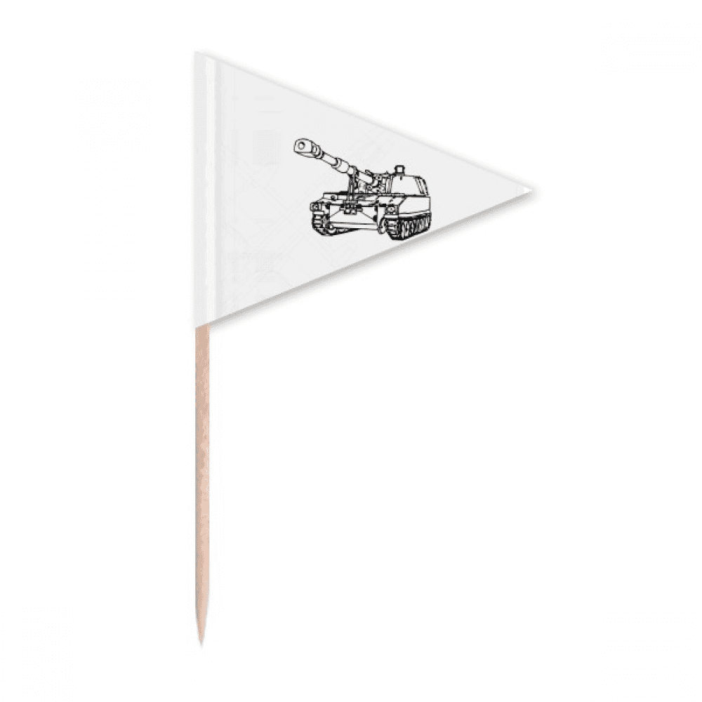 Tanks Epuipment Military Art Deco Fashion Toothpick Triangle Cupcake ...