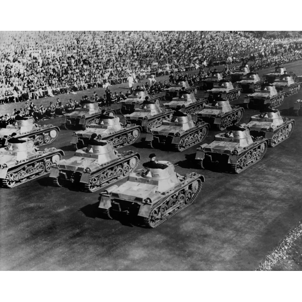 Tanks On Parade During 1935 Erntedankfest History (36 x 24) - Walmart.com
