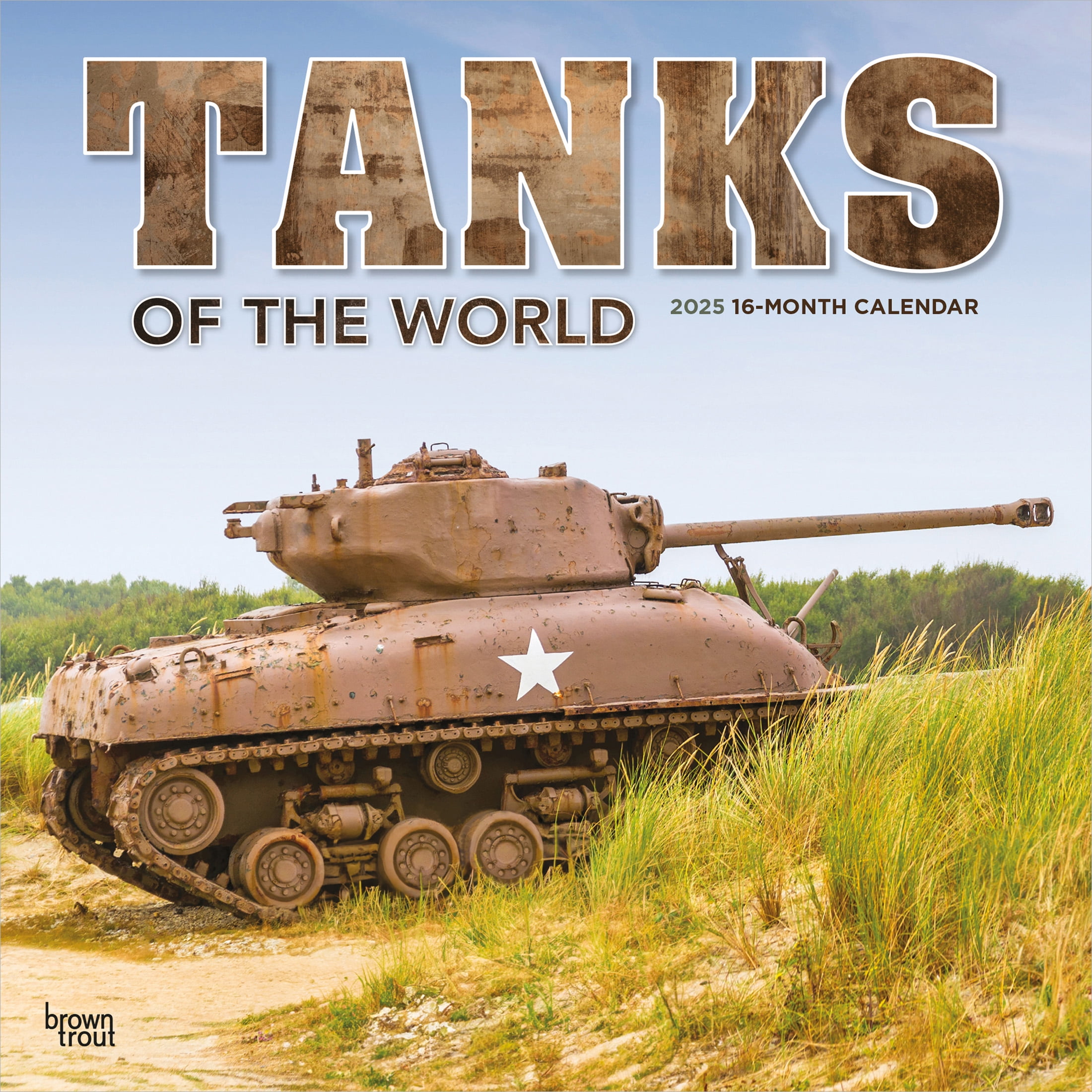 Tanks of the World | 2025 12x24" (Hanging) Square Wall Calendar ...