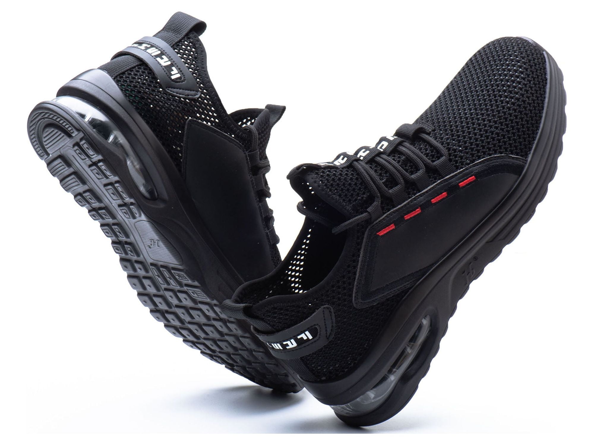 Tanleewa Men's Breathable Work Sneakers, Nonslip Steel Toe Safety Shoes ...