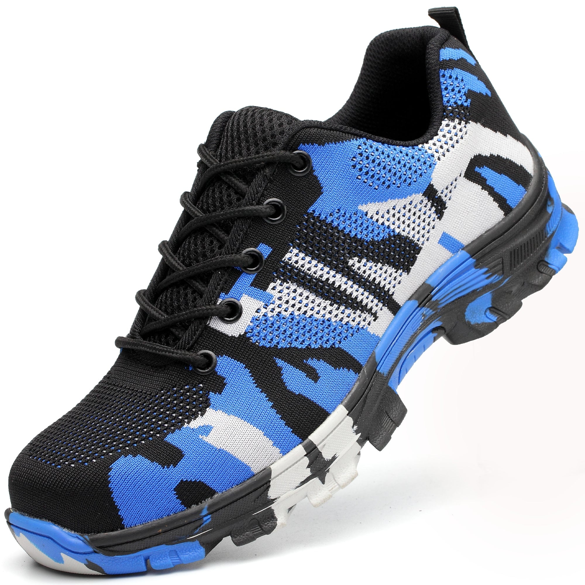 Tanleewa Men’s Steel Toe Work Shoes Breathable Safety Sneakers Shoe Size 4.5 - Walmart.com