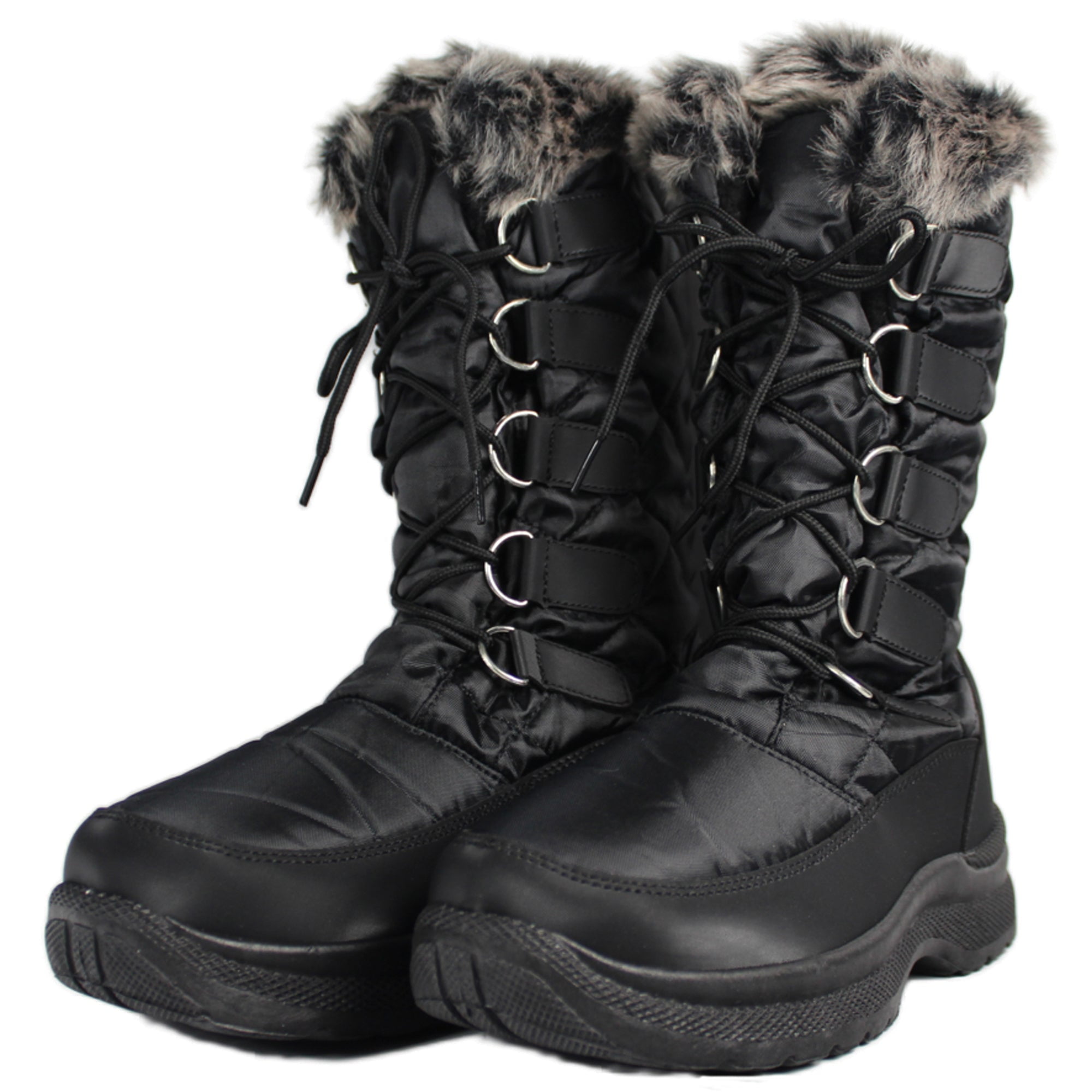 Tanleewa Mid-Calf Waterproof Winter Snow Boots for Women 8 Female ...