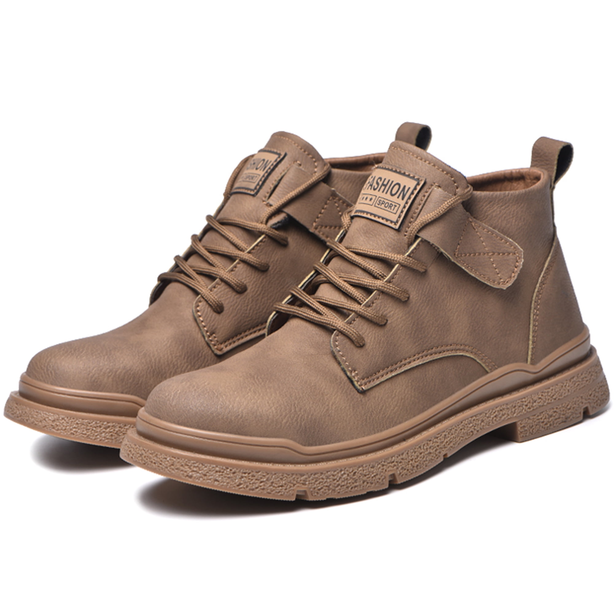 Tanleewa Safety Work Boots for Men Steel Toe Leather Waterproof Shoe Size Men7/Women8 - Walmart.com