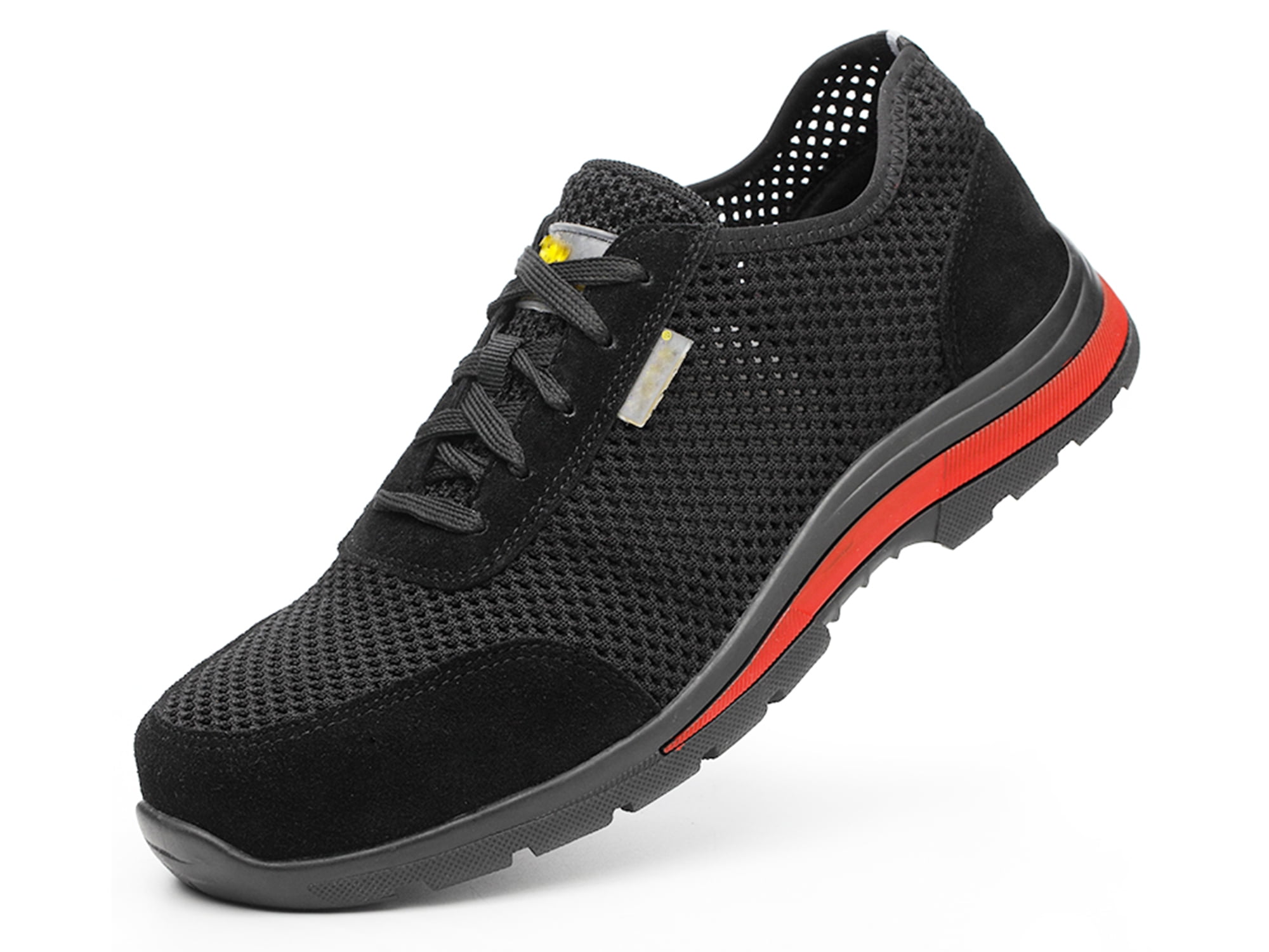 Tanleewa Steel Toe Safety Shoes for Men Women Breathable Work Sneakers Lightweight Construction ...