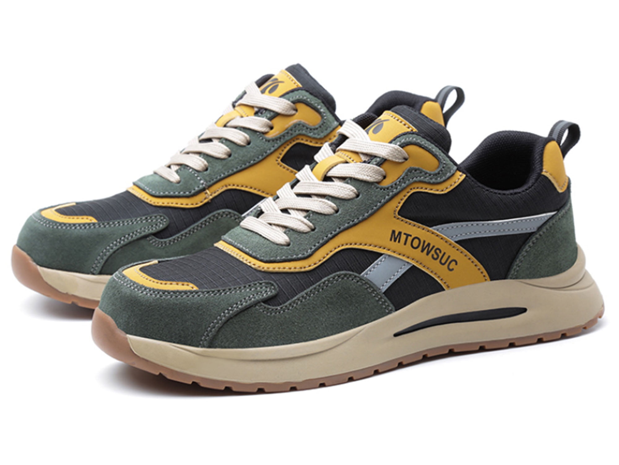 Tanleewa Steel Toe Safety Shoes for Men Women Work Sneakers Non-Slip ...