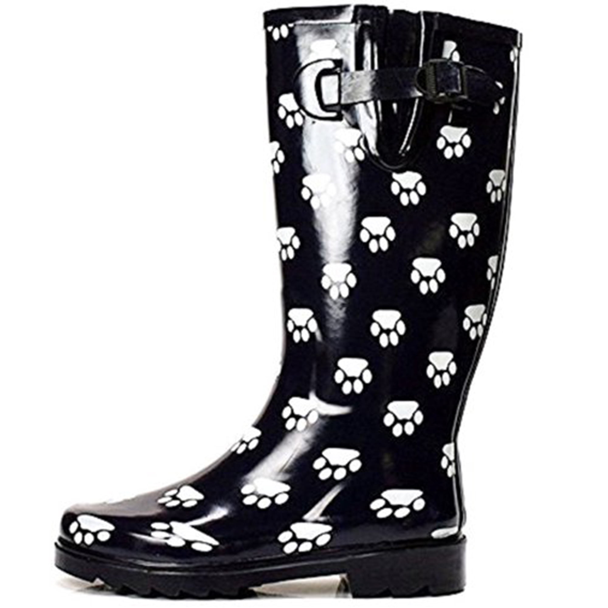 Tanleewa Waterproof Women Rain Boots Nonslip Adjustable Garden Boots Rubber Shoe Size 10 Adult ...