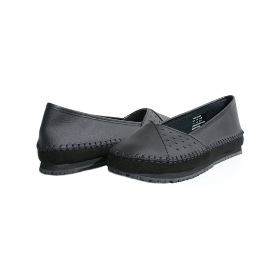 Tanleewa Women Leather Work Shoes Slip Resistant Waterproof Safety ...