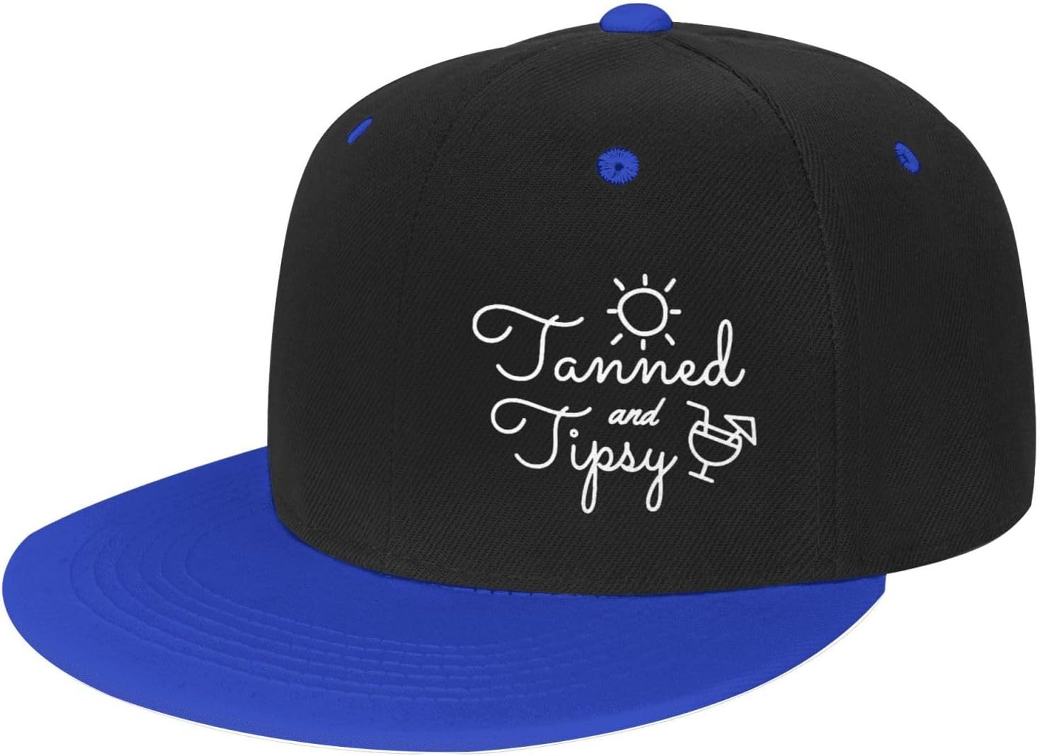 Tanned & Tipsy Hip Hop Hats Unisex Children Adjustable Flat Brim ...