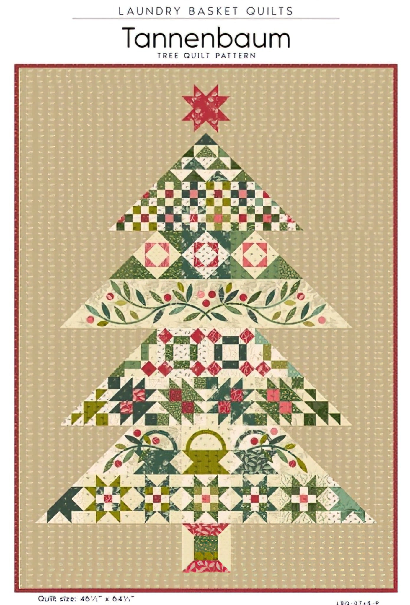 Tannenbaum Tree Quilt Pattern by Edyta Sitar Laundry Basket Quilts ...