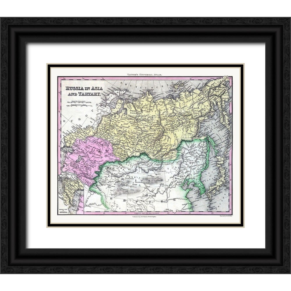 Tanner 14x12 Black Ornate Wood Framed with Double Matting Museum Art ...