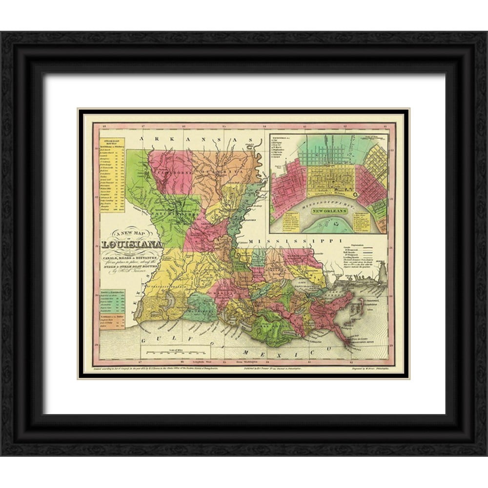 Tanner 14x12 Black Ornate Wood Framed with Double Matting Museum Art ...